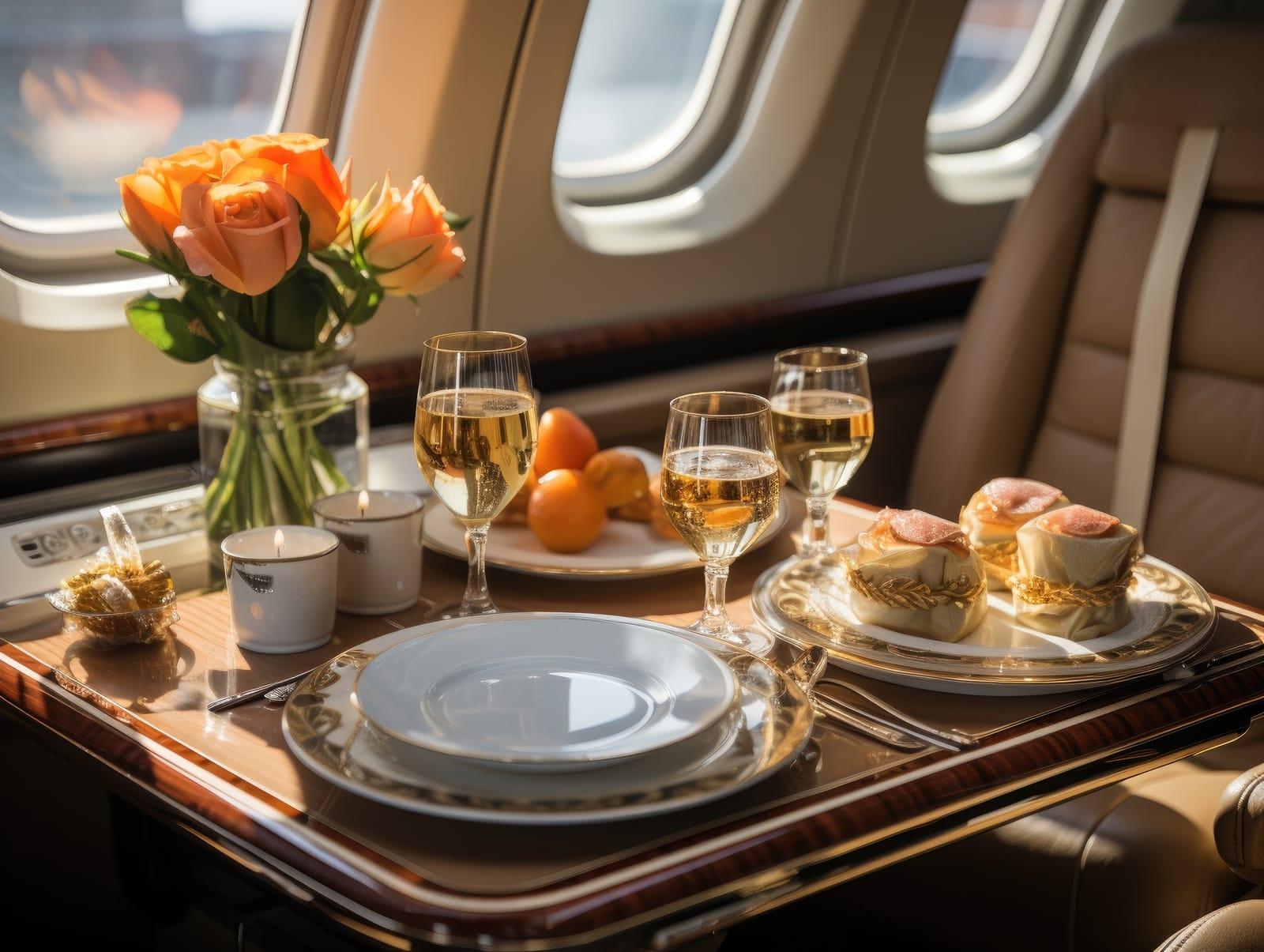 The Culinary Experience & Fine Dining on Private Jet Charter - Gold ...
